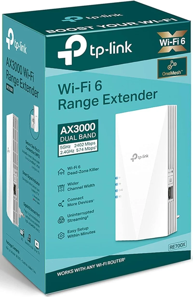 TP-Link RE700X Mesh Dual Band Wi-Fi 6 Range Extender - Buy TP-Link ...